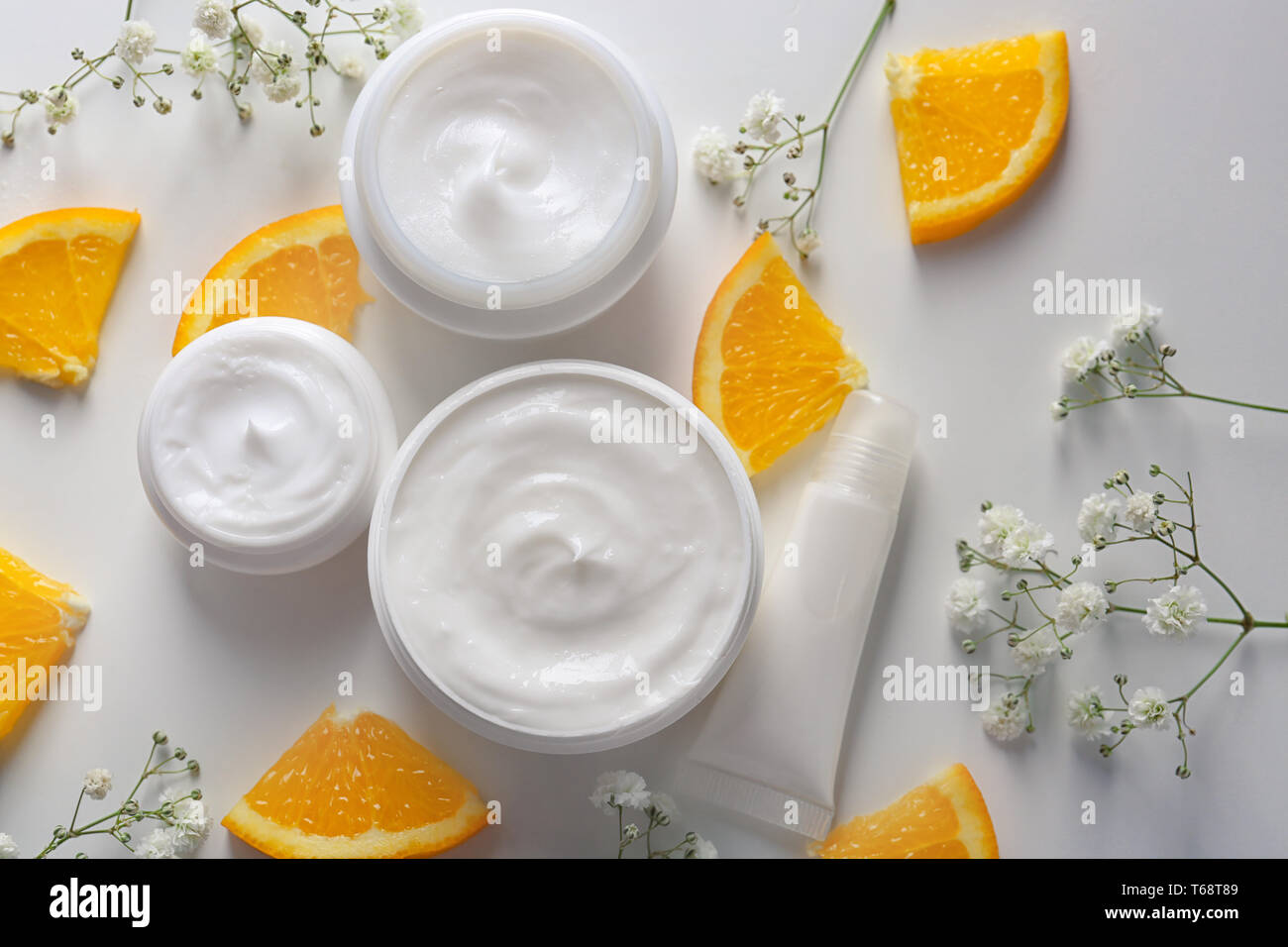 Flat lay composition skin hi-res stock photography and images - Alamy