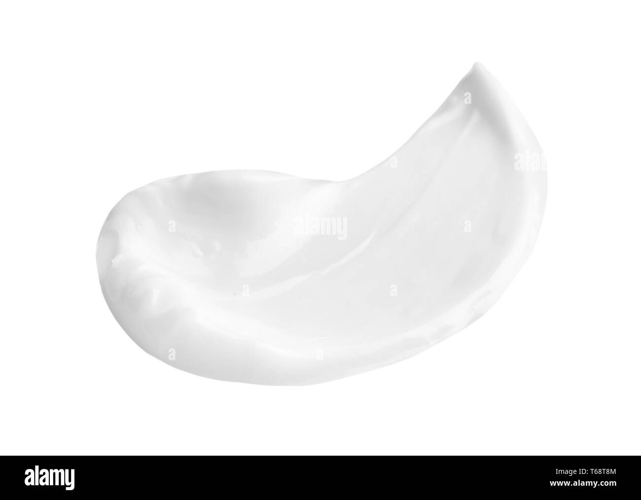 Cream sample on white background. Skin care cosmetics Stock Photo - Alamy