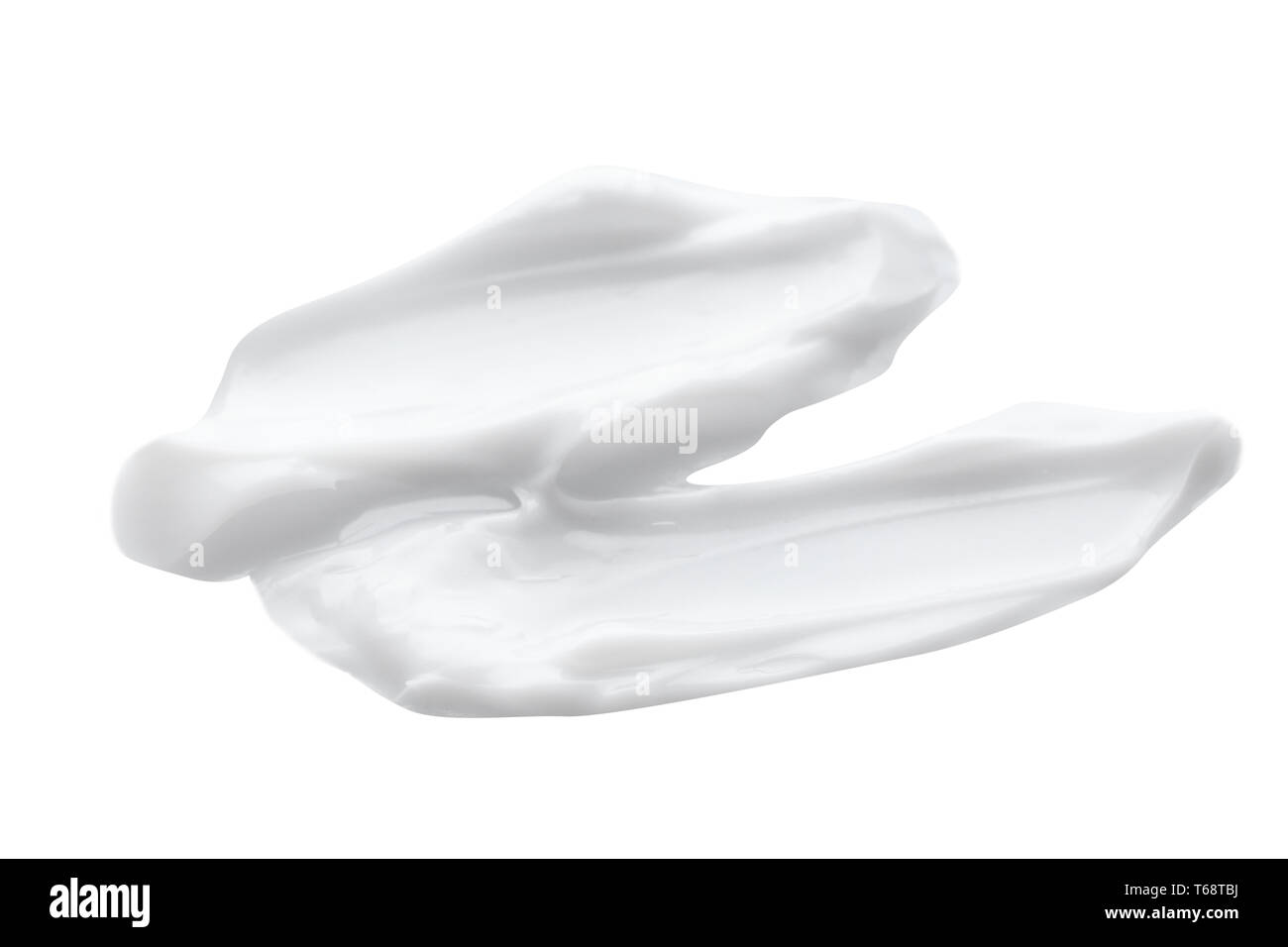 Cream smears on white background. Skin care cosmetics Stock Photo - Alamy