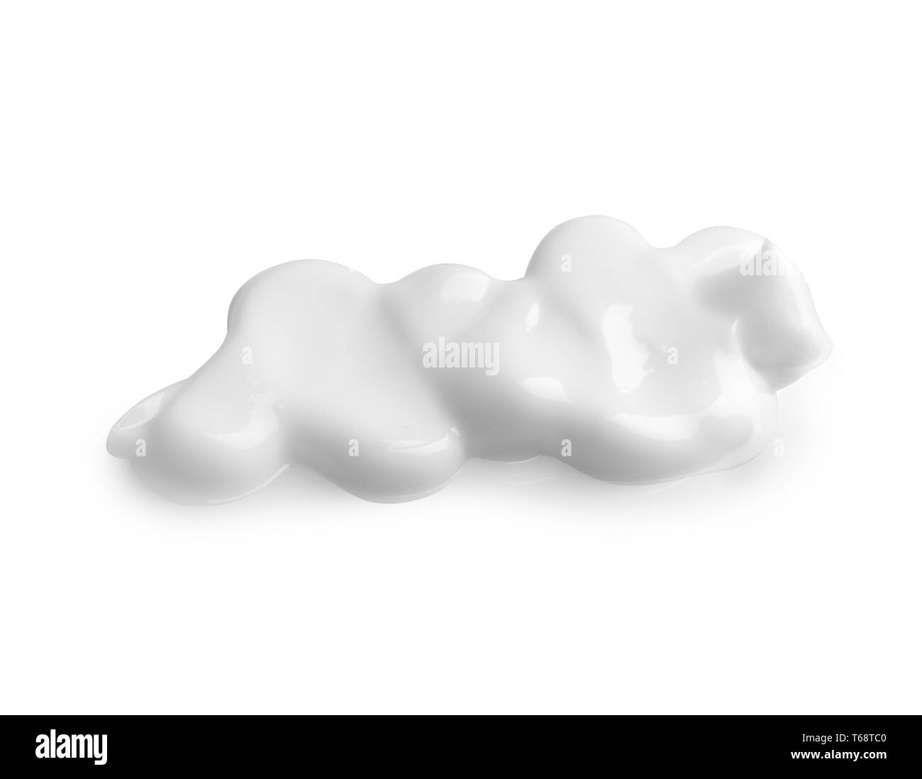 Cream sample on white background. Skin care cosmetics Stock Photo - Alamy