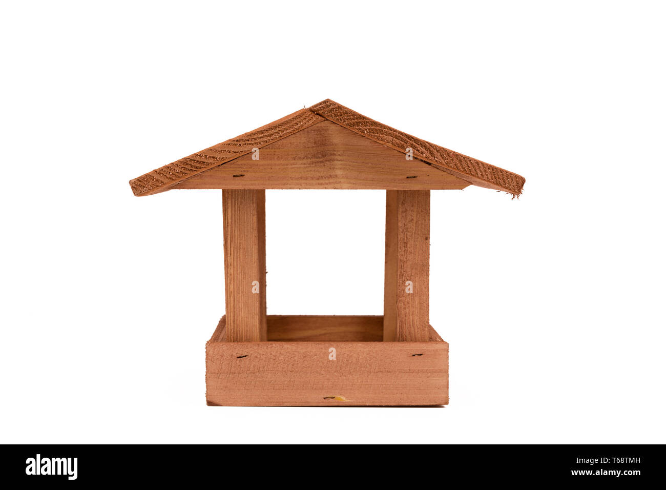 simple bird feeder isolated on white Stock Photo - Alamy