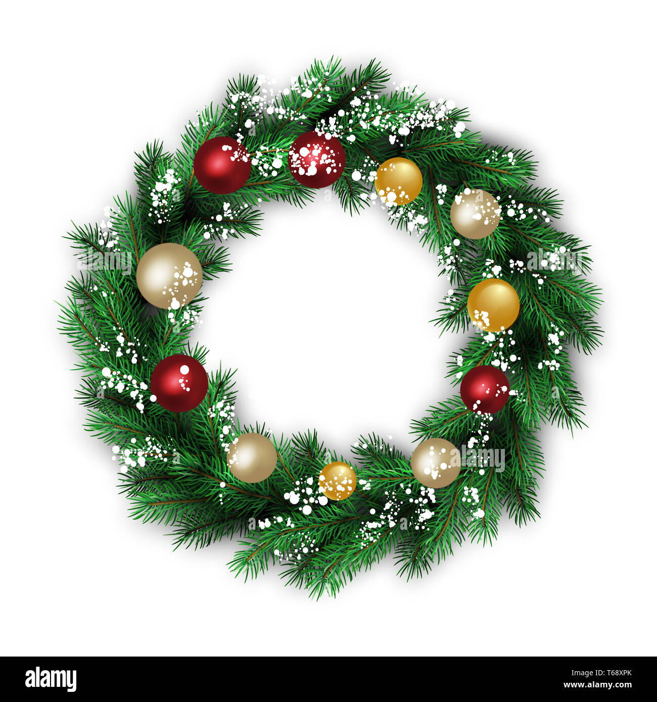 Traditional Christmas wreath Stock Photo - Alamy