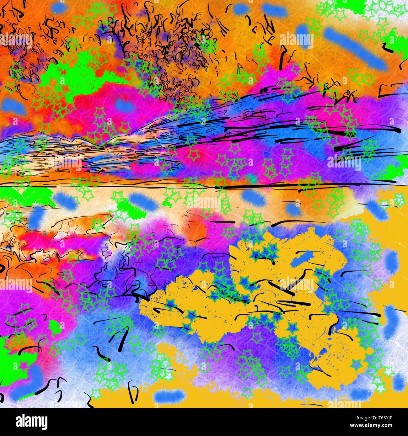 Square multi-colored panels Stock Photo - Alamy