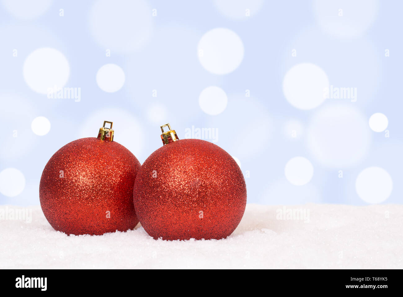 Rote Weihnachtskugeln Weihnachten Hintergrund Dekoration mit ...