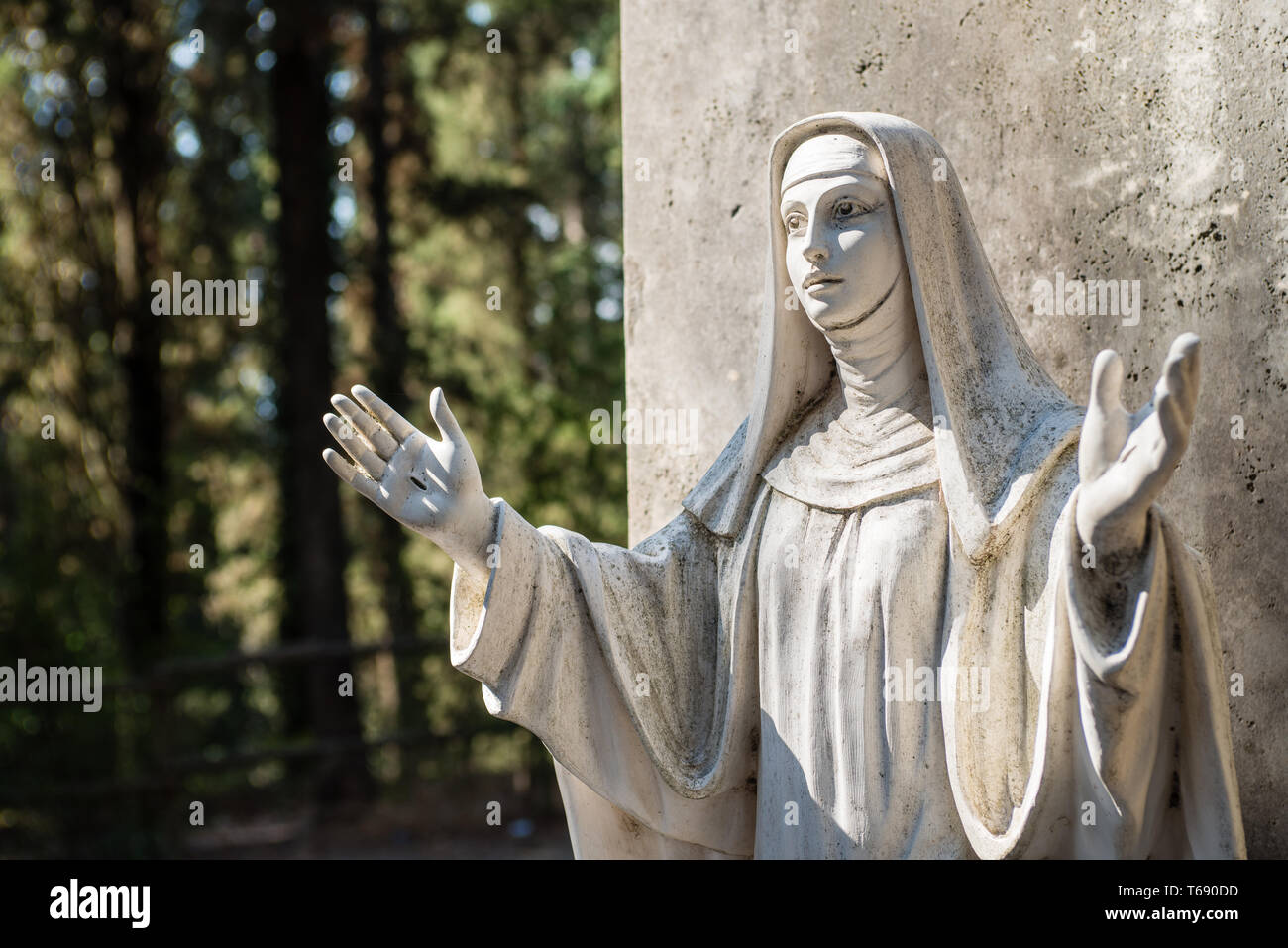 Santa Caterina Statue Stock Photo - Alamy