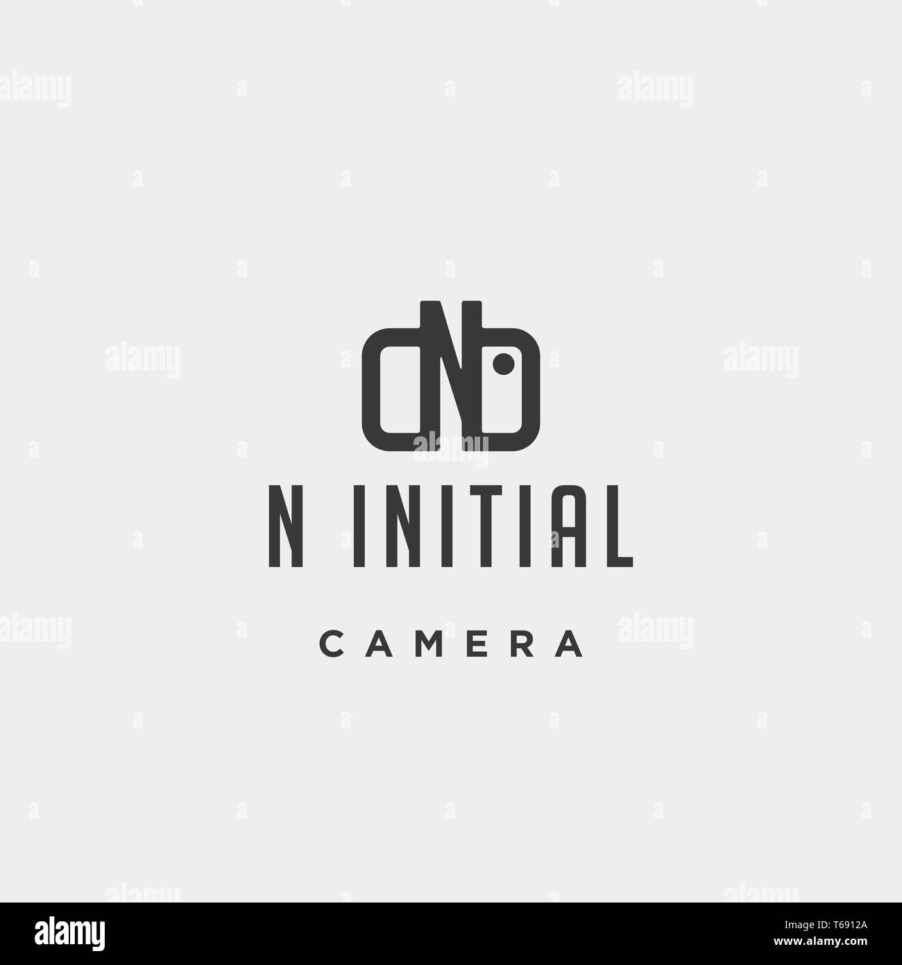 n initial photography logo template vector design icon element Stock ...