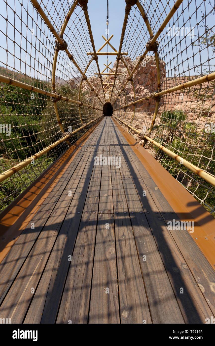 suspension rope bridge in Sun City South Africa Stock Photo - Alamy