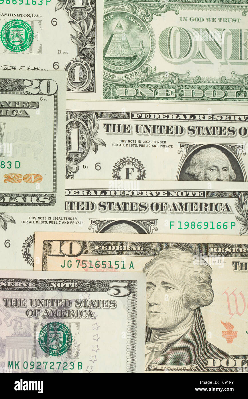 USA dollar money banknotes background Stock Photo - Alamy