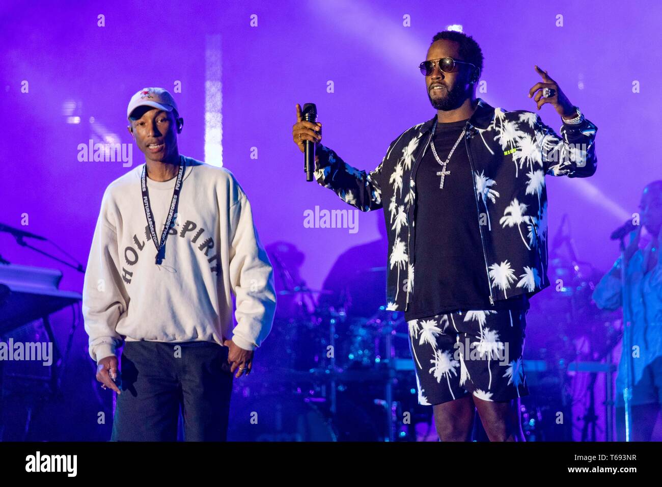 Sean p diddy combs pharrell williams hi-res stock photography and ...
