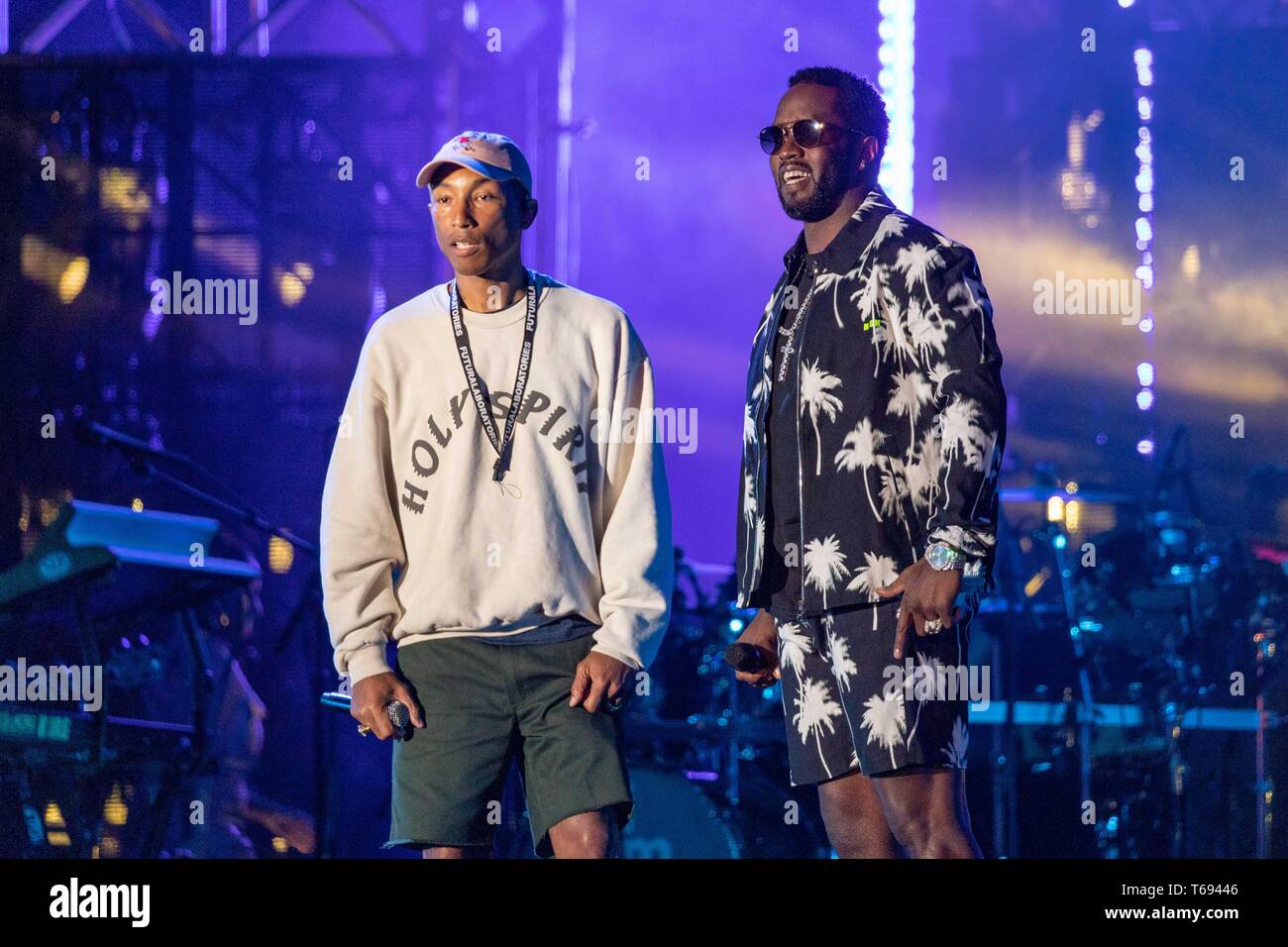 Sean p diddy combs pharrell williams hi-res stock photography and ...