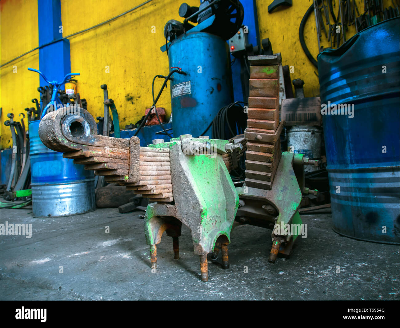 Floor spring machine hi-res stock photography and images - Alamy