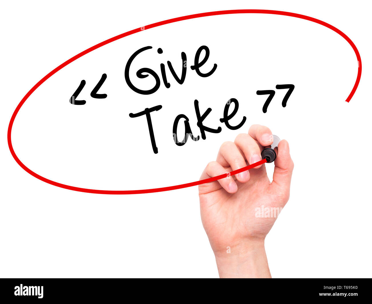 Man hand writing give hi-res stock photography and images - Alamy