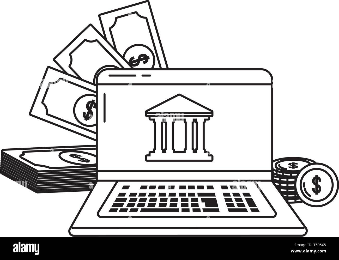 Digital banking services online tools currency deposit electronic ...