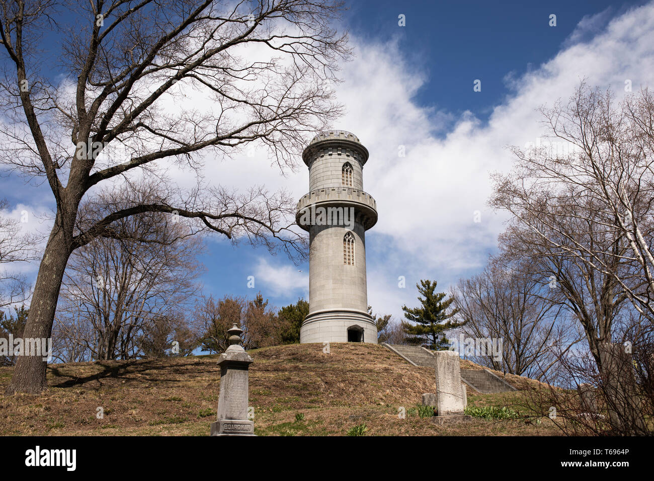 Washington Tower, a monument to George Washington, in Mount Auburn ...