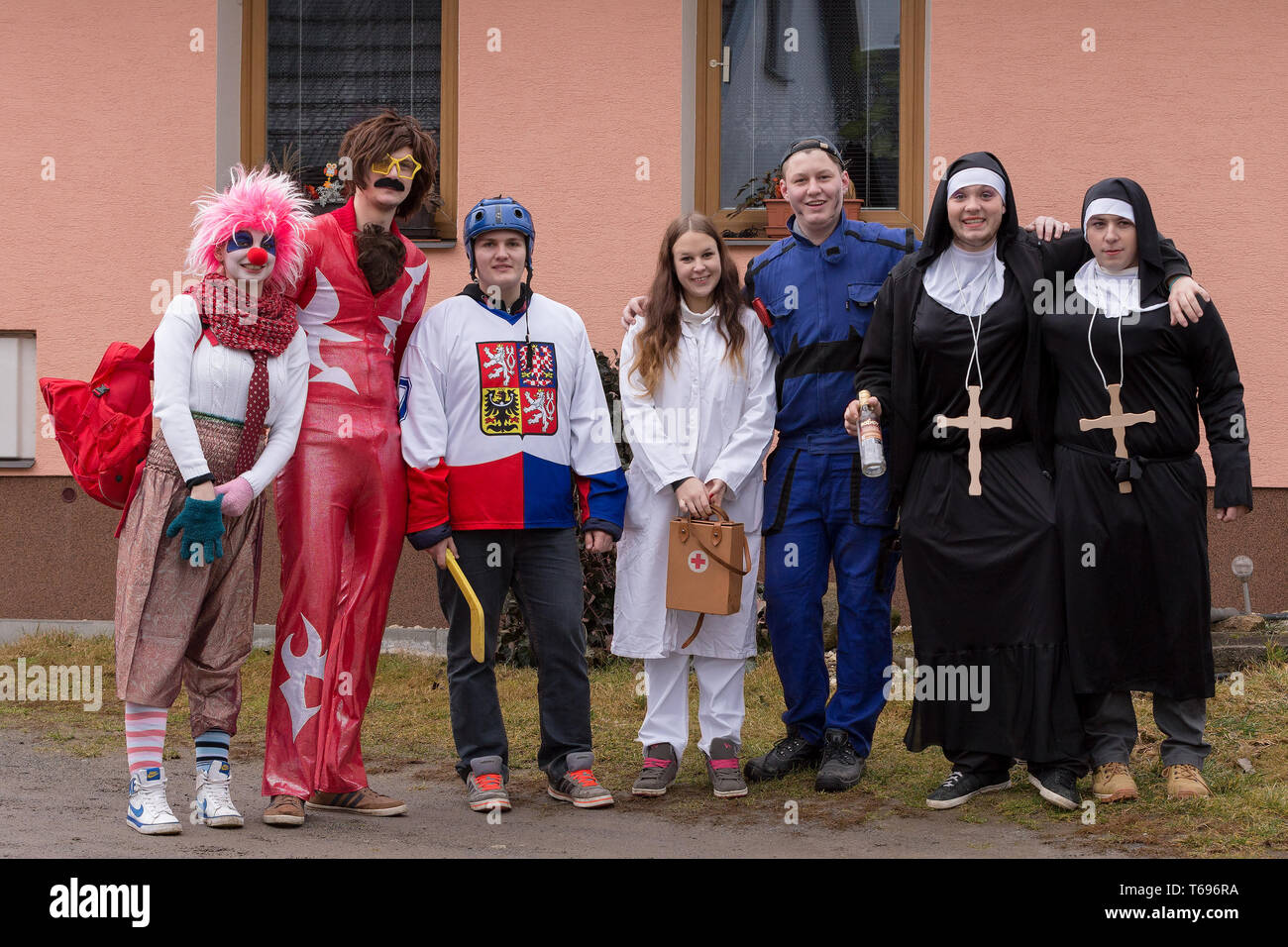 Czech village carnival carnival mask hi-res stock photography and ...