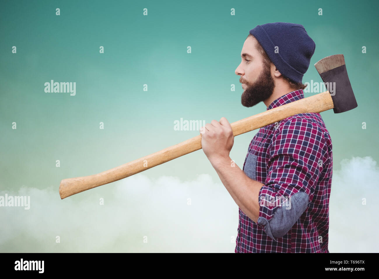 Side view hipster axe hi-res stock photography and images - Alamy