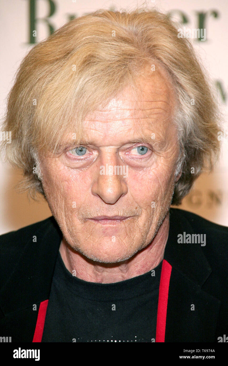 New York, USA. 04 May, 2007. Rutger Hauer at the Book signing for “All ...