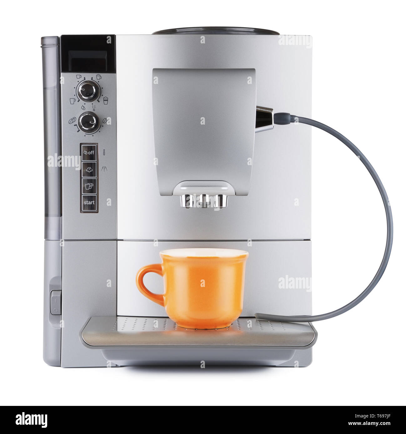 Coffee Machine With Cup Stock Photo - Alamy