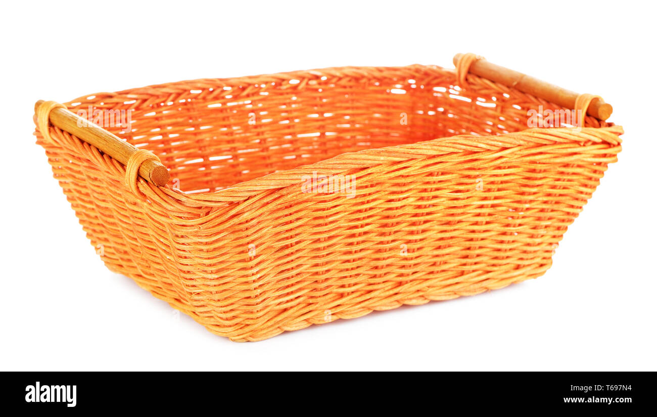 Orange Wooden Basket Stock Photo - Alamy