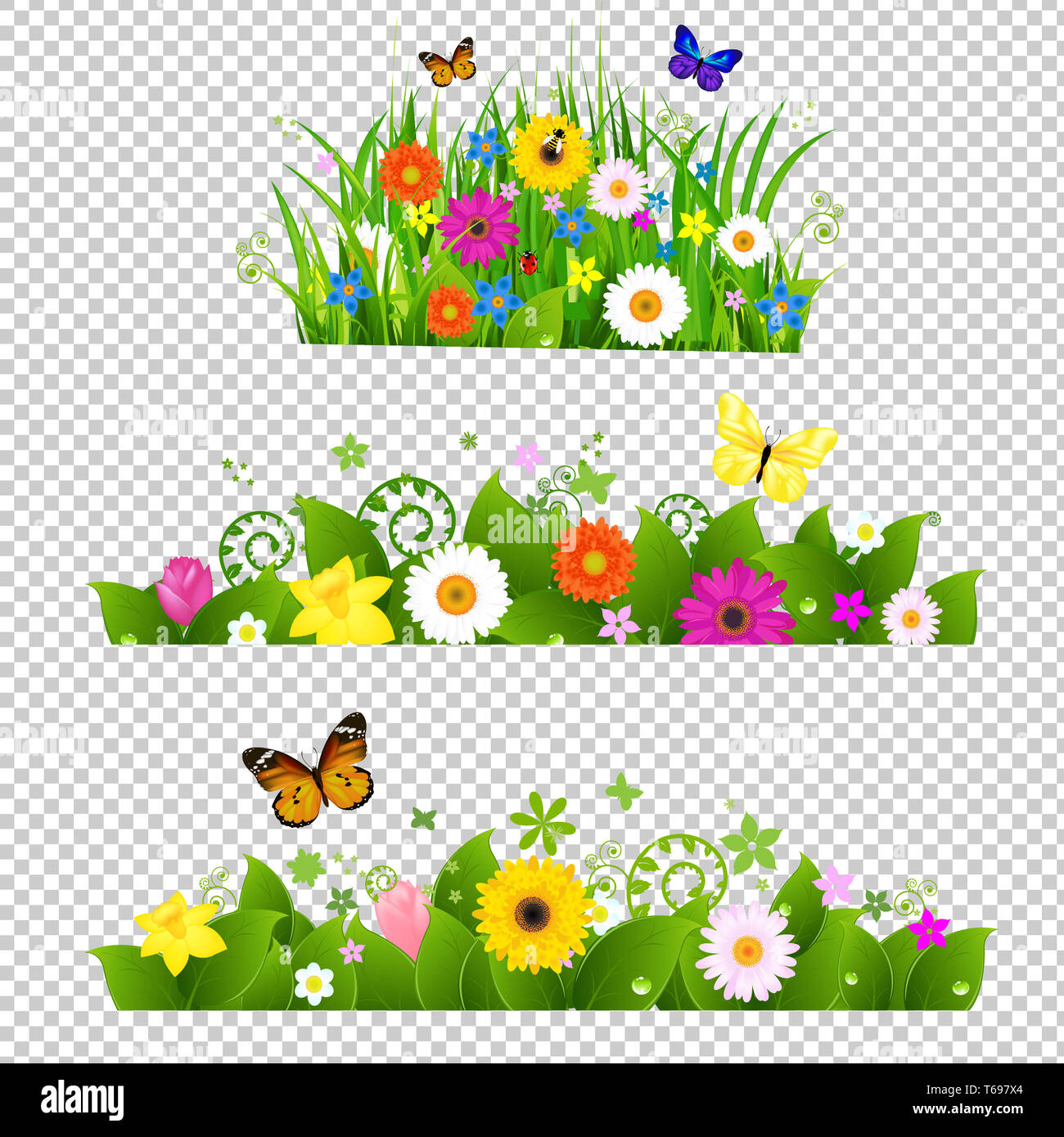 Summer Flowers Bouquet Stock Photo - Alamy