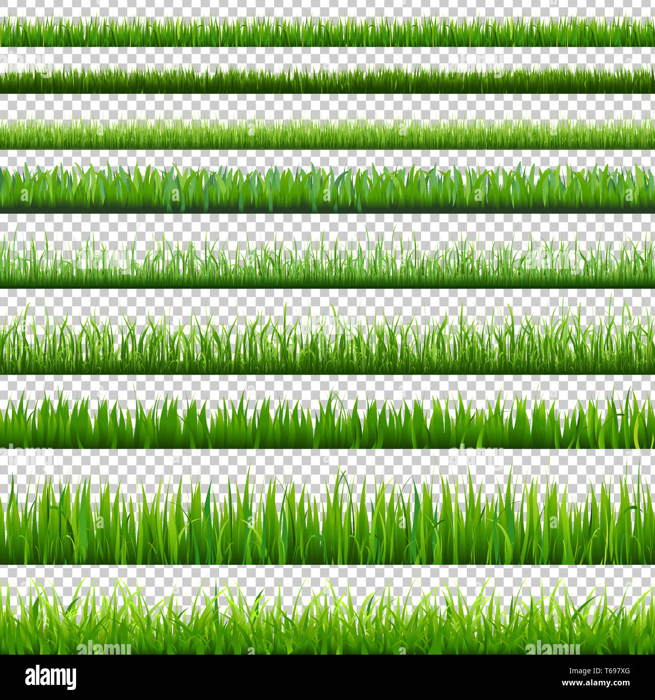 Big Green Borders Set Stock Photo - Alamy