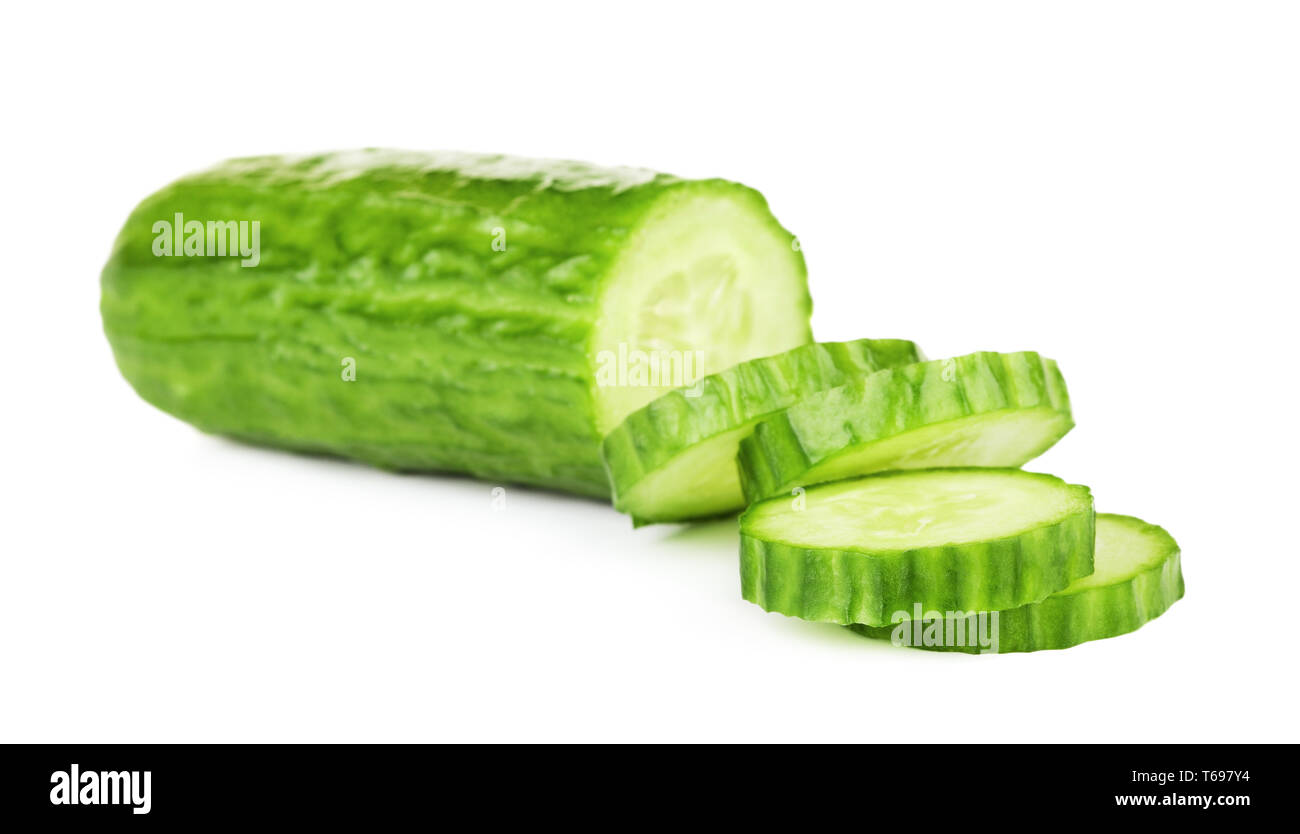 Fresh Sliced Cucumber Stock Photo - Alamy