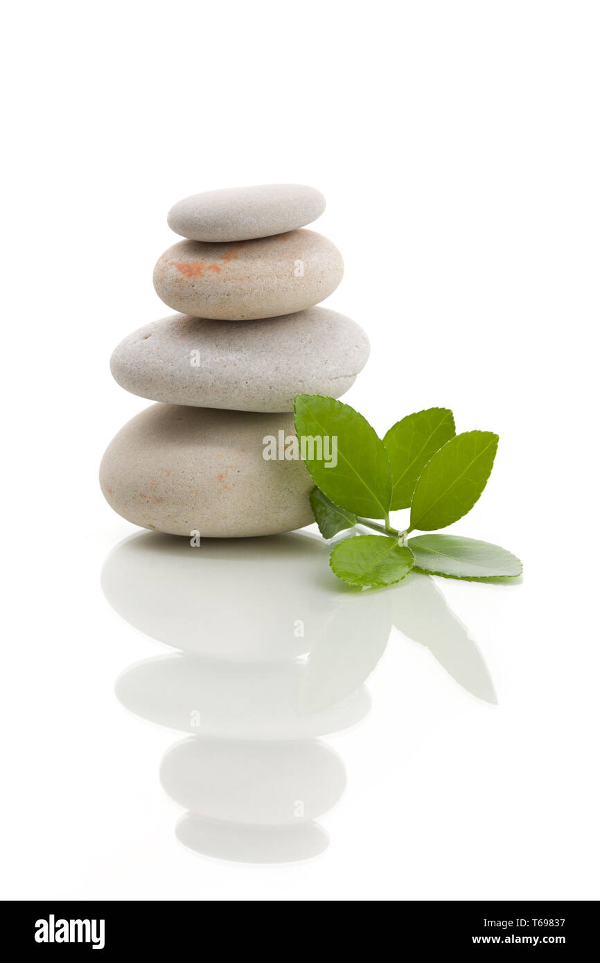 balancing zen stones isolated Stock Photo - Alamy