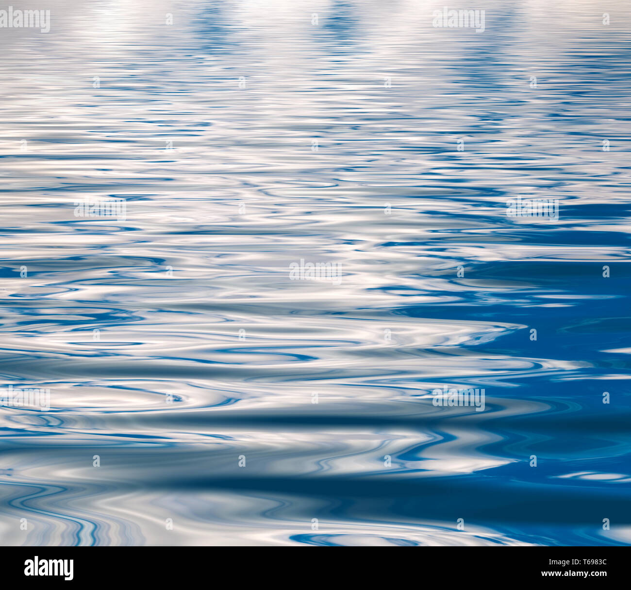 Surface Rippled of water with with reflection Stock Photo - Alamy