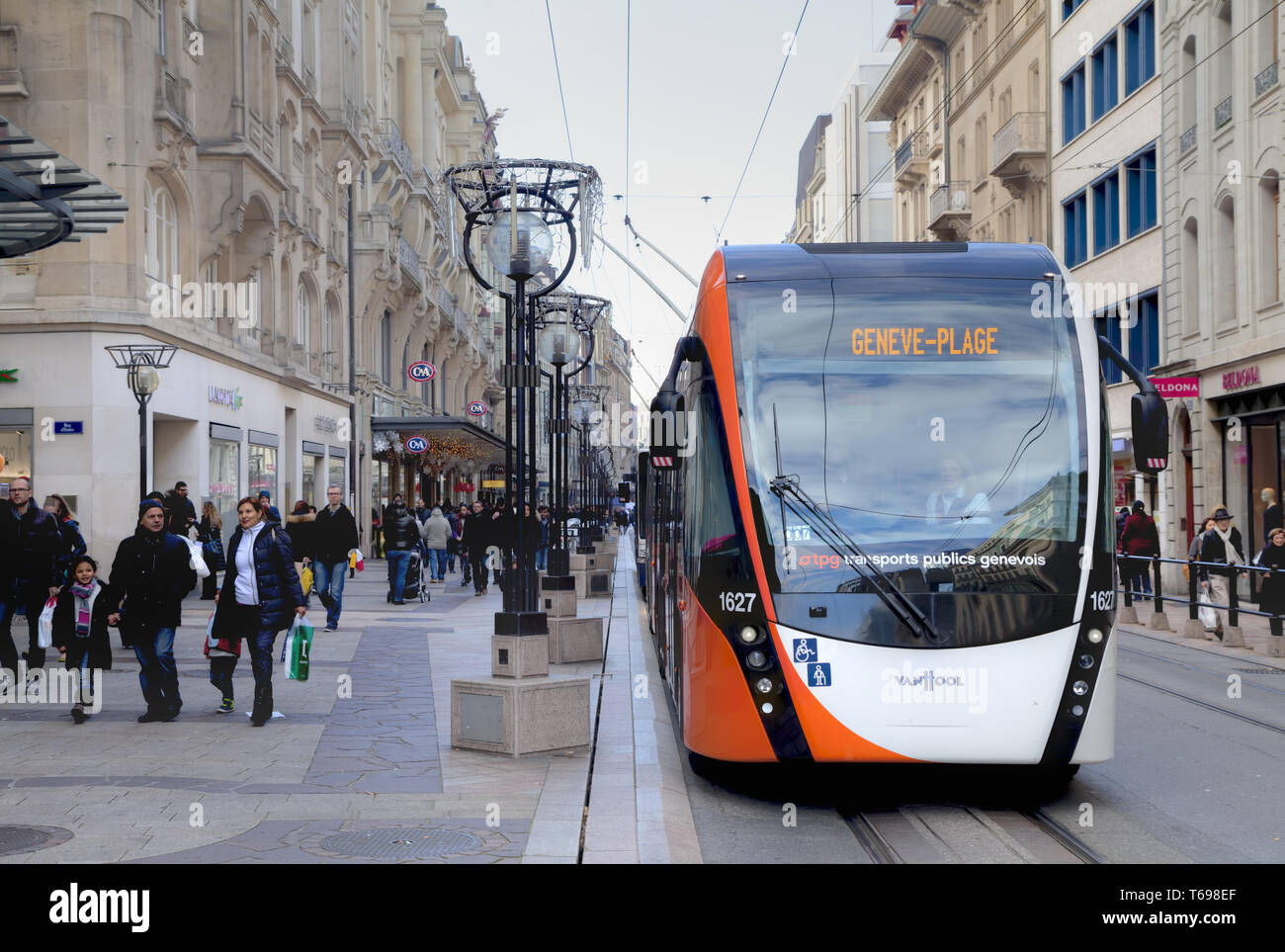 Geneva city tram hi-res stock photography and images - Alamy