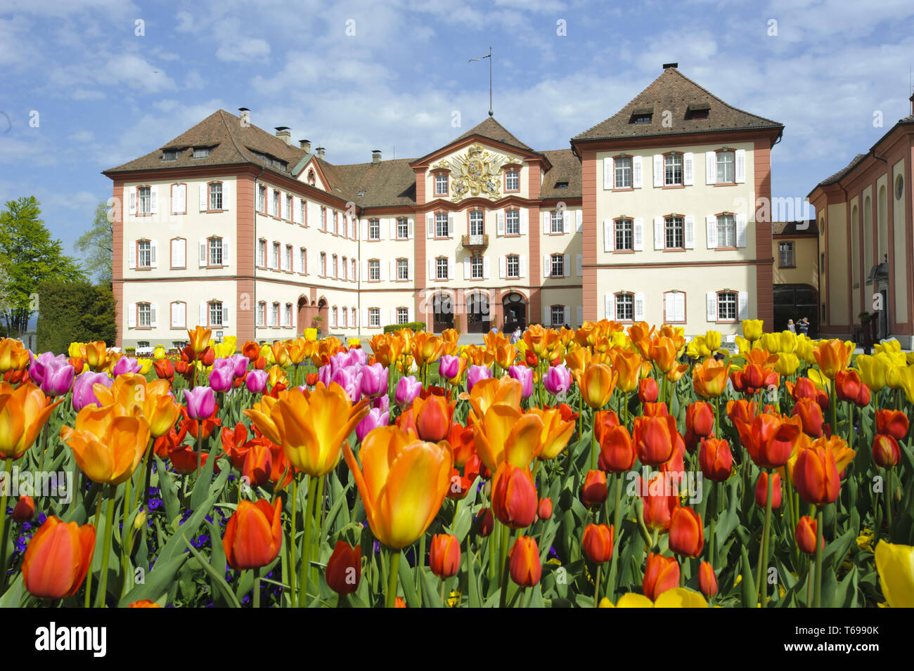 The Castle at Mainau Island in Lake Constance, South Germany Stock ...
