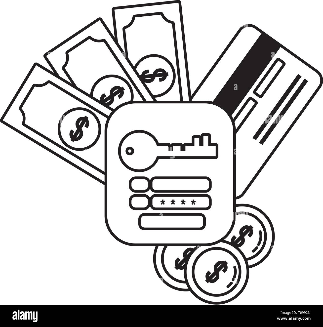 Digital banking services online tools credit card operation password ...