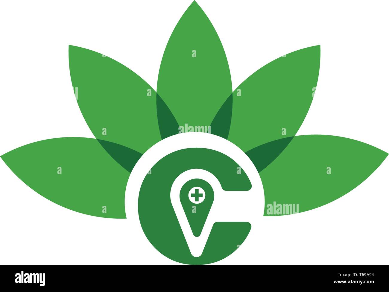 C initial Medical Cross and Health Pharmacy Logo Vector Stock Vector ...