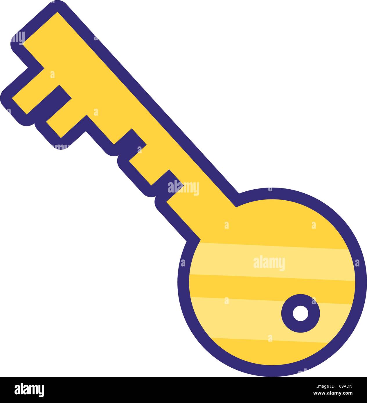 security icon key cartoon vector illustration graphic design Stock ...