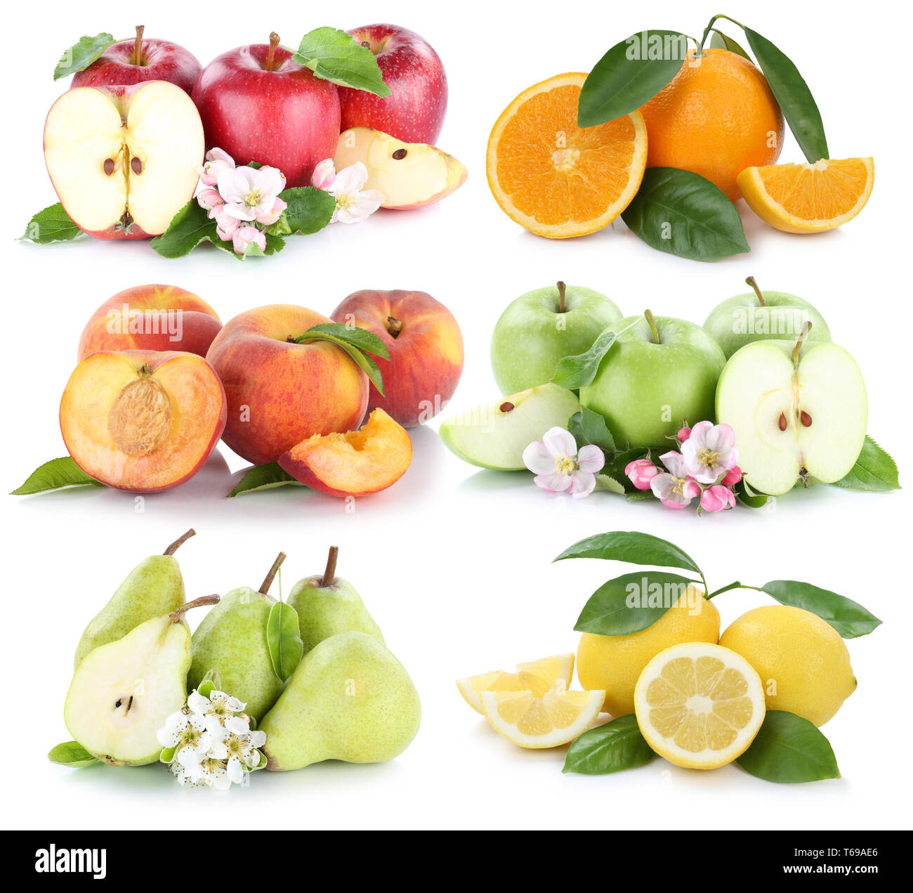 Different Fruits Background Photo Stock Photo - Alamy