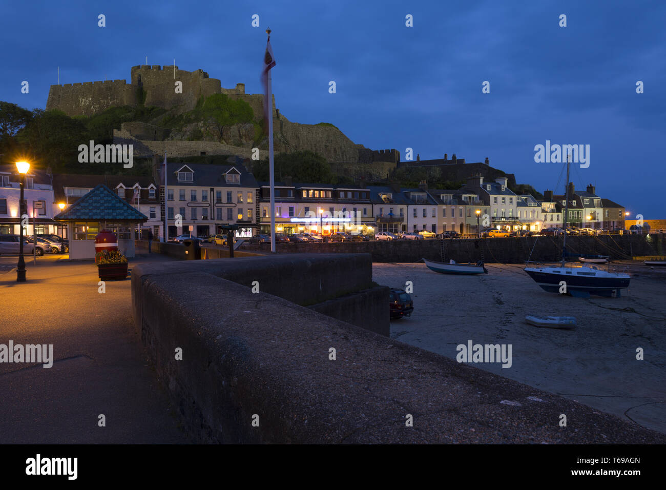 Mont Orgueil Castle in Gorey, Jersey, UK Stock Photo - Alamy