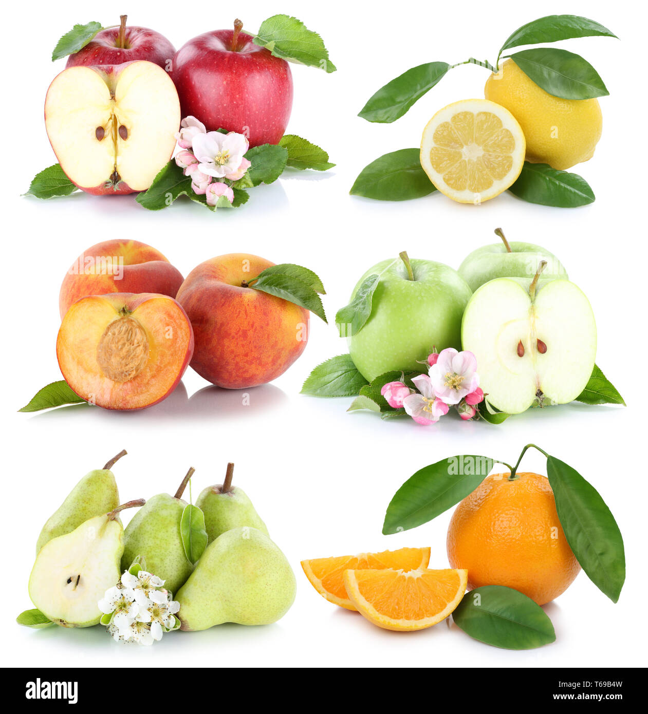 Different Fruits Background Photo Stock Photo - Alamy