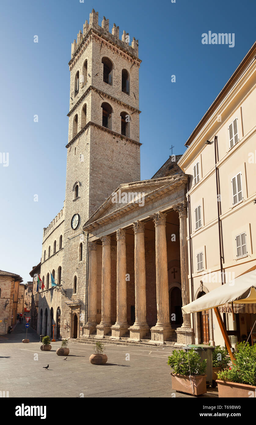 Temple of minerva, assisi hi-res stock photography and images - Alamy