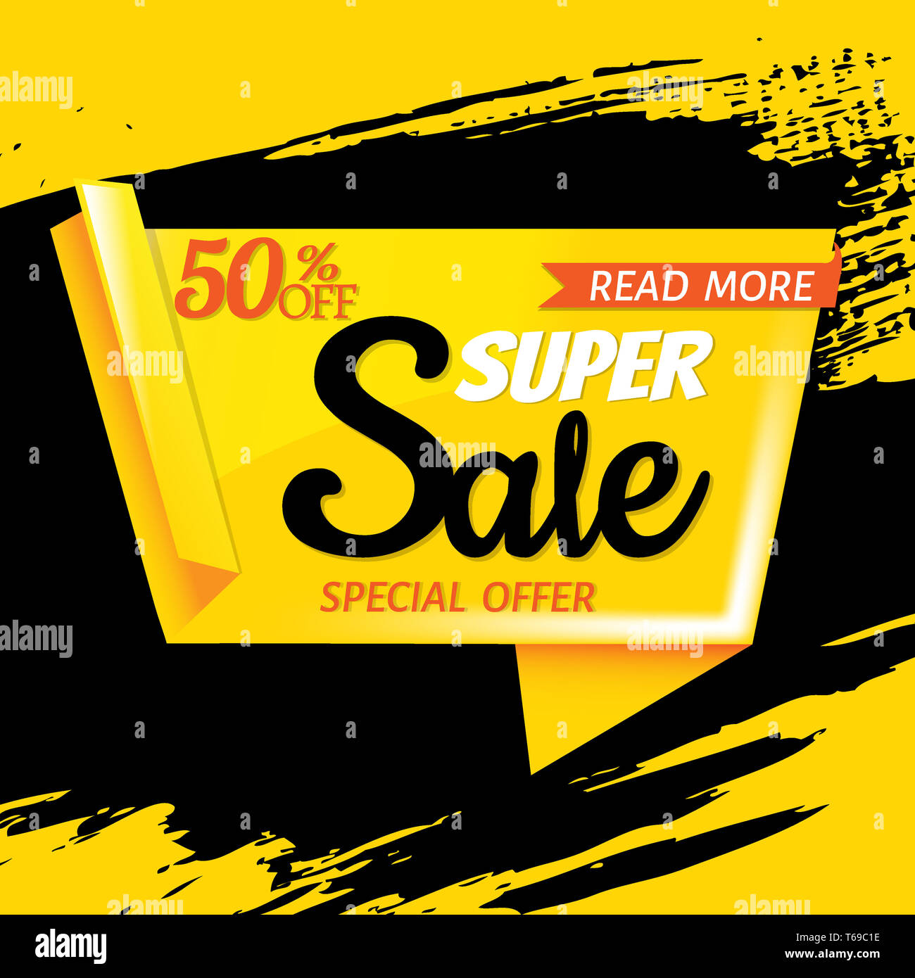 Super Sale Poster Stock Photo - Alamy