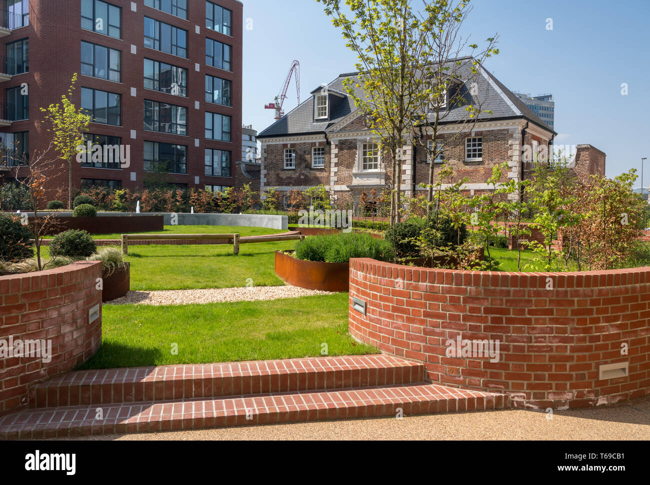 Conversion of old Arsenal buildings into modern apartments Stock Photo ...
