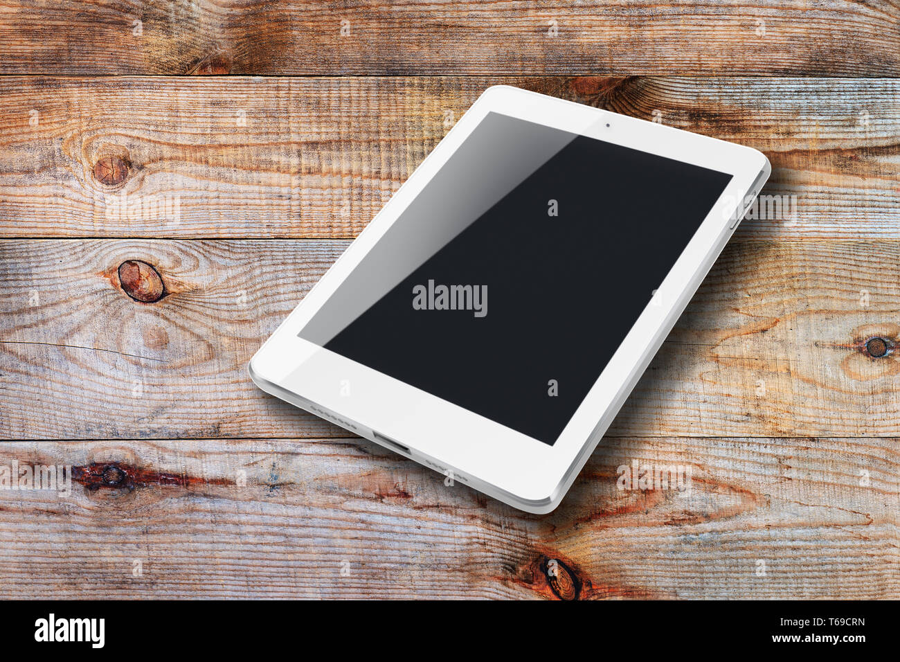 Tablet computer with black screen Stock Photo - Alamy