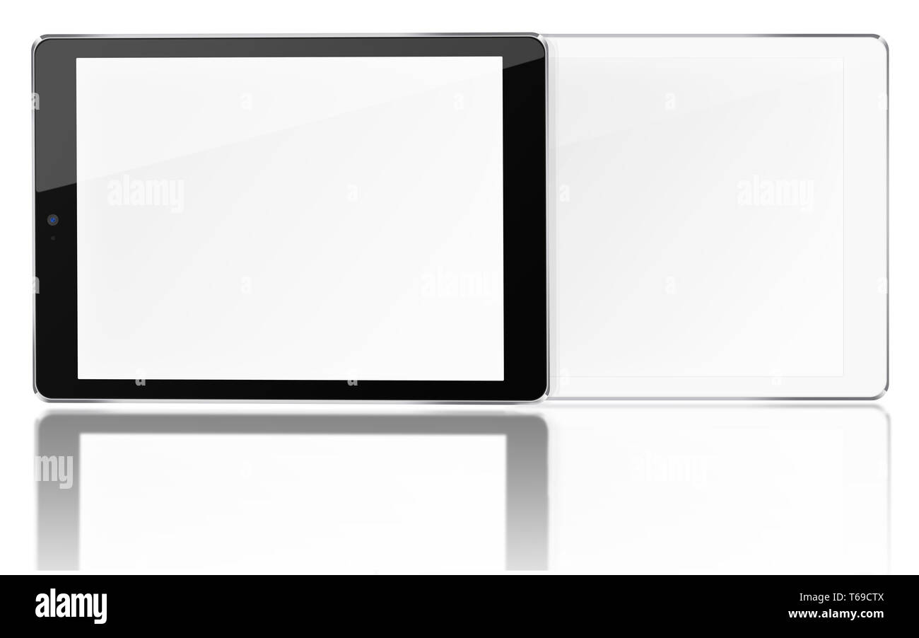 Tablet computers with blank screen Stock Photo - Alamy