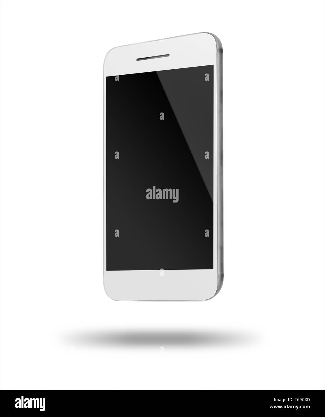 Realistic modern touchscreen phone Stock Photo - Alamy