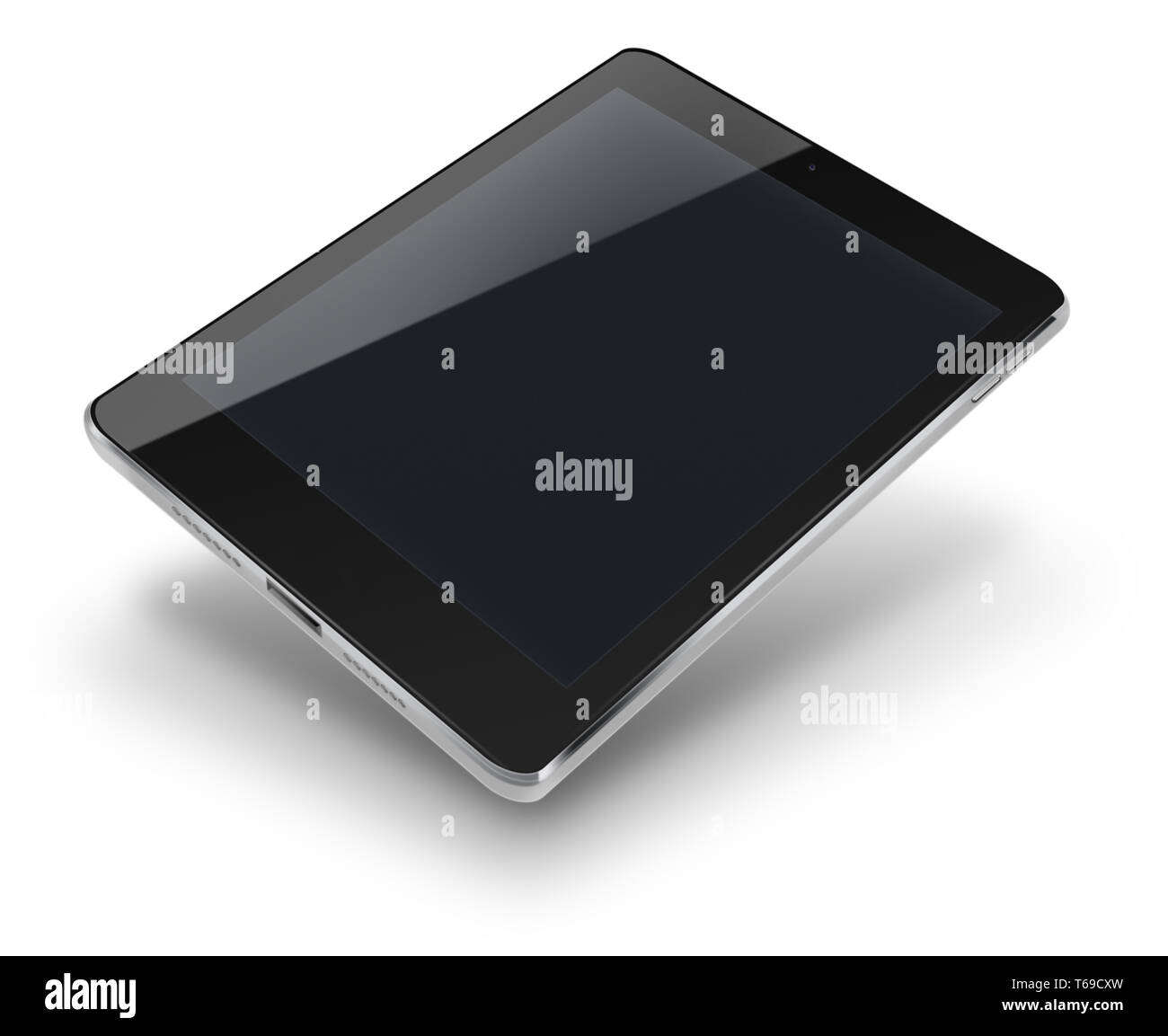Tablet computer with black screen Stock Photo - Alamy