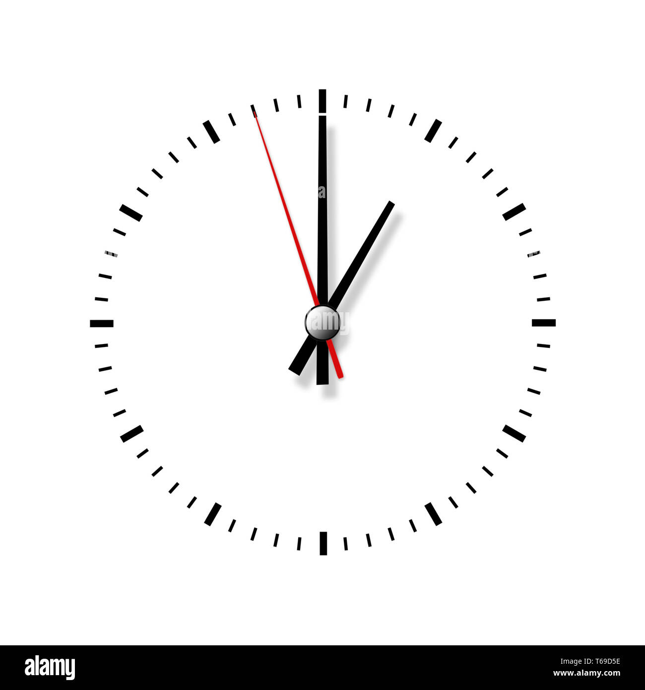 Clock without numbers isolated on white background Stock Photo - Alamy