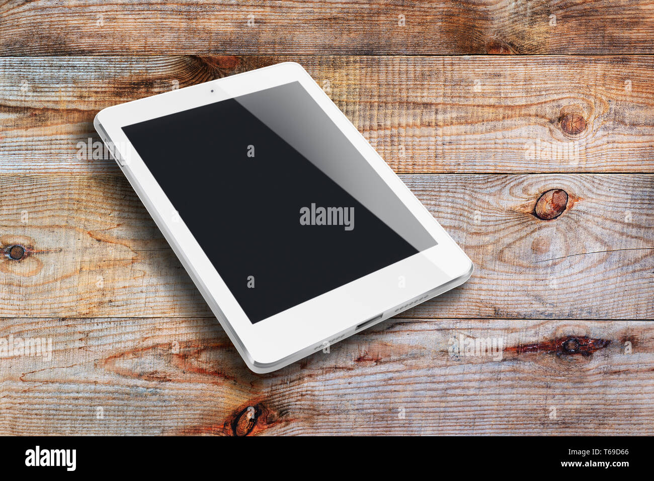 Tablet computer with black screen Stock Photo - Alamy