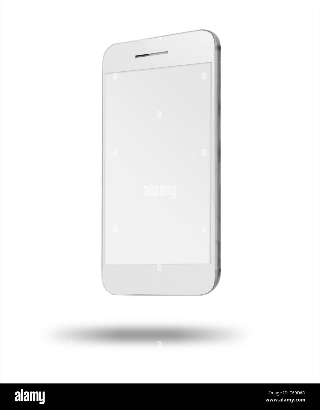Realistic modern touchscreen phone Stock Photo - Alamy
