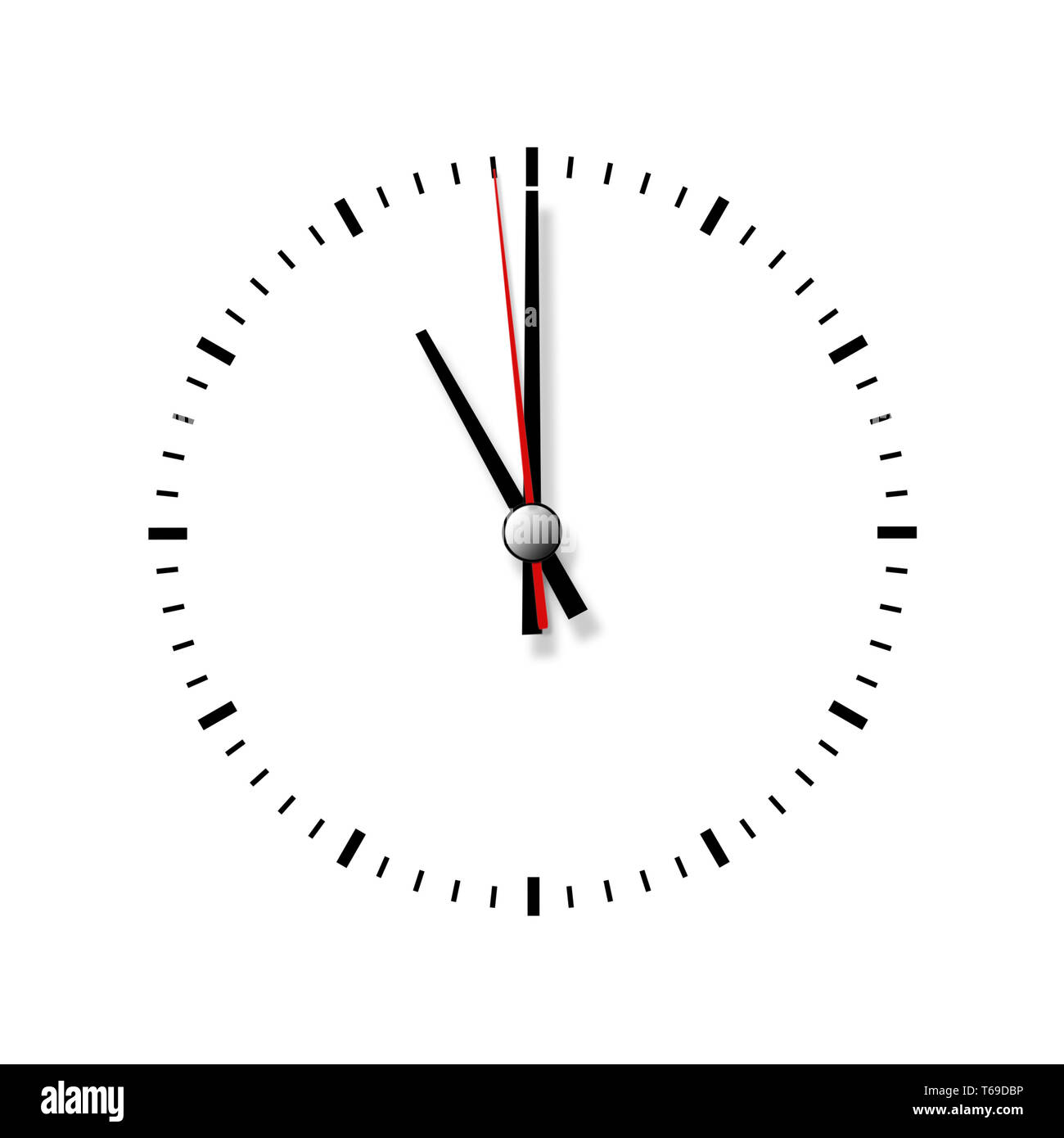 Clock without numbers isolated on white background Stock Photo - Alamy