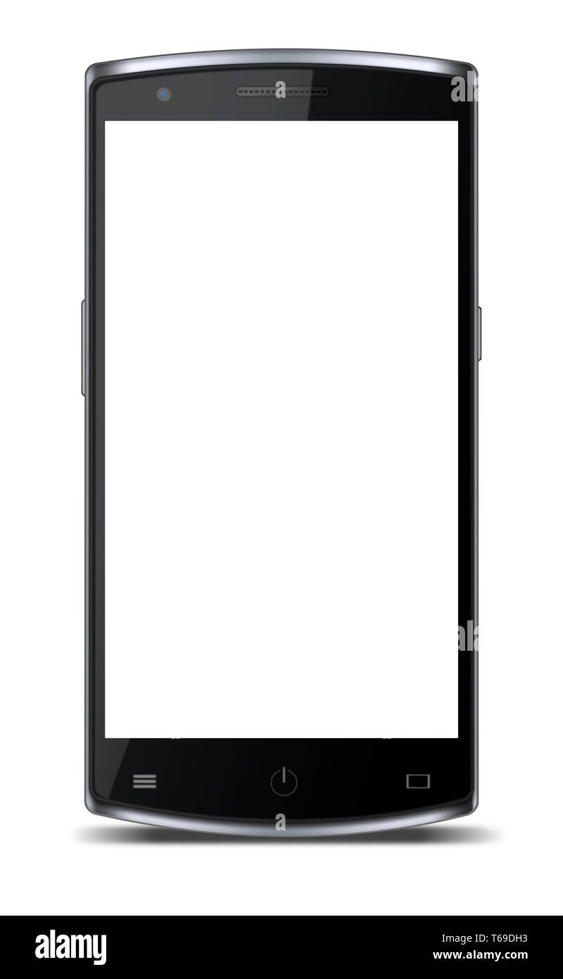 Mobile phone with blank screen Stock Photo - Alamy