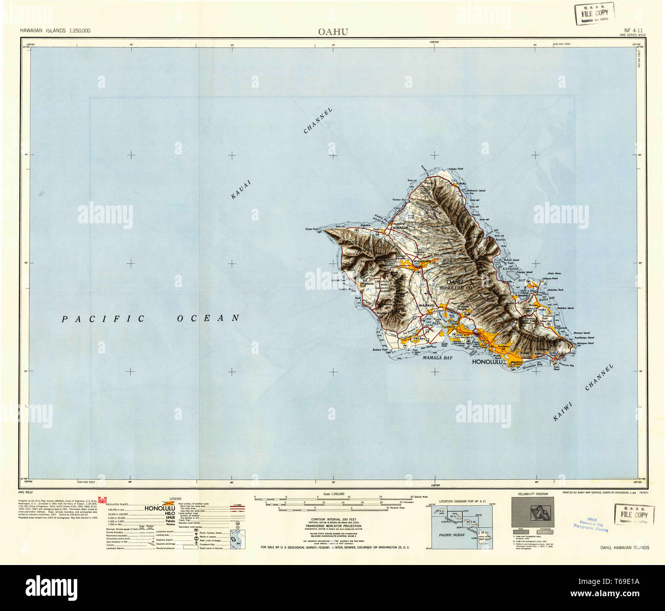 Oahu Hawaii Map High Resolution Stock Photography and Images - Alamy