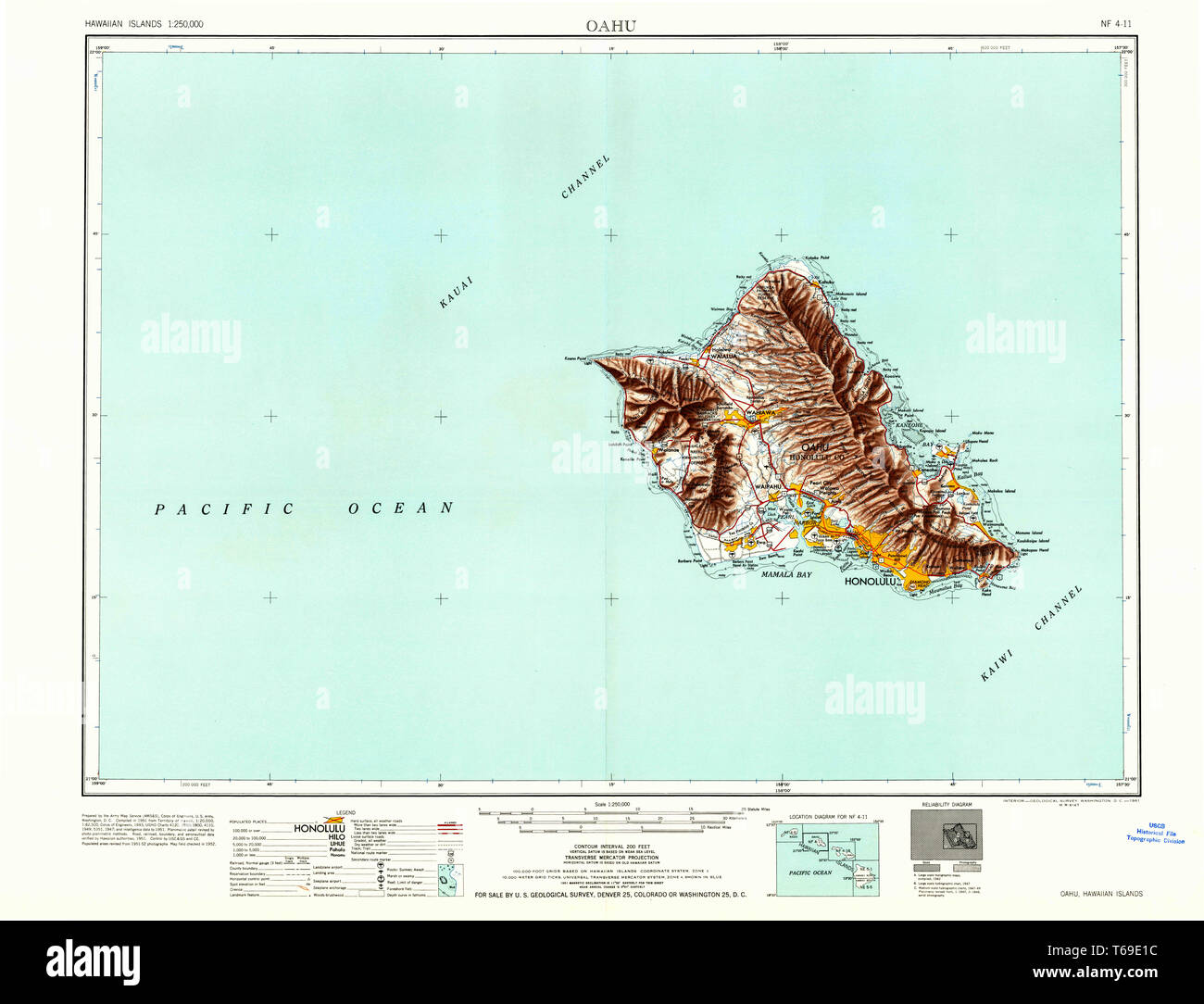 Topographic map hi hi-res stock photography and images - Alamy